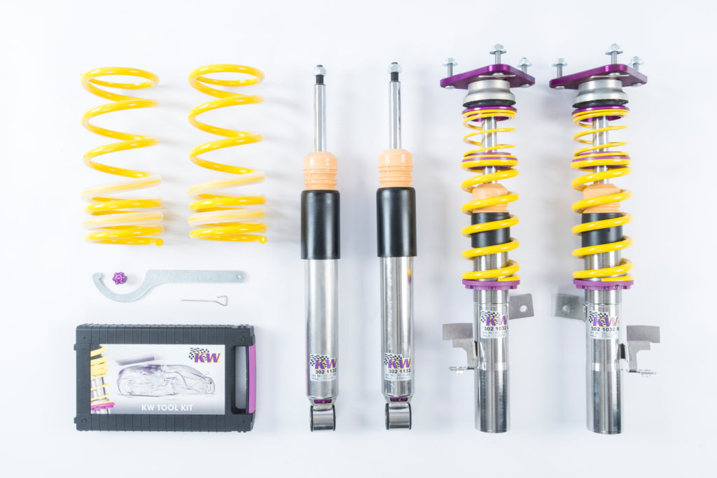 KW Suspension - 2-Way Clubsport Coilover Kit incl. Top Mounts for Focus ...